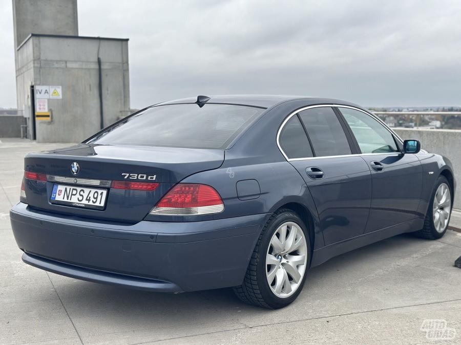 Blue BMW 730 2003 in Vilnius, with an engine capacity of 3.00 L and mileage of 380 thousand km for 1850 €, photo 5 on AUTOMOTO.COM.LV