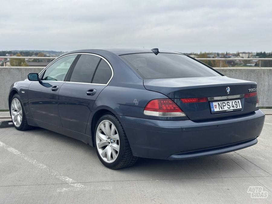 Blue BMW 730 2003 in Vilnius, with an engine capacity of 3.00 L and mileage of 380 thousand km for 1850 €, photo 6 on AUTOMOTO.COM.LV