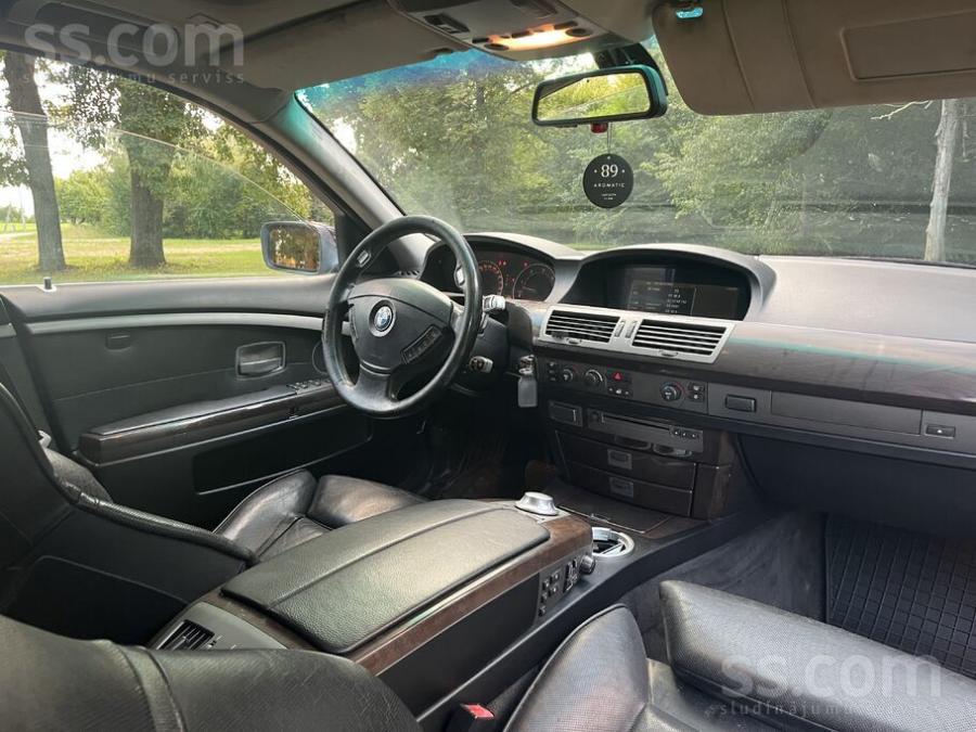 Blue BMW 730 2004 in Dobele, with an engine capacity of 3.00 L and mileage of 0 thousand km for 1700 €, photo 6 on AUTOMOTO.COM.LV