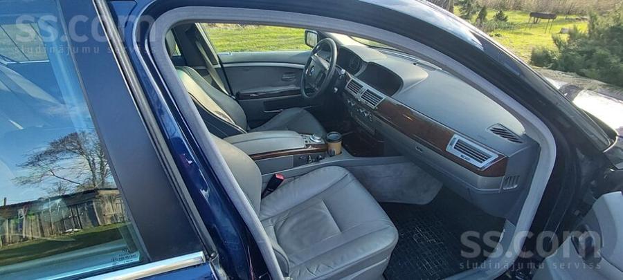 Blue BMW 730 2005 in Bauska, with an engine capacity of 3.00 L and mileage of 273 thousand km for 4700 €, photo 8 on AUTOMOTO.COM.LV