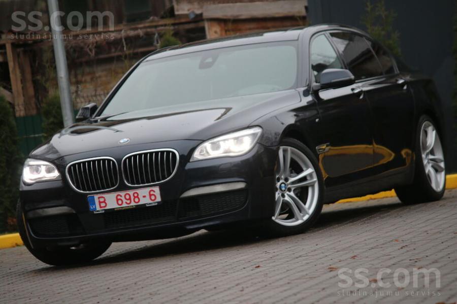 Blue BMW 730 2014 in Riga, with an engine capacity of 3.00 L and mileage of 0 thousand km for 13490 €, photo 1 on AUTOMOTO.COM.LV