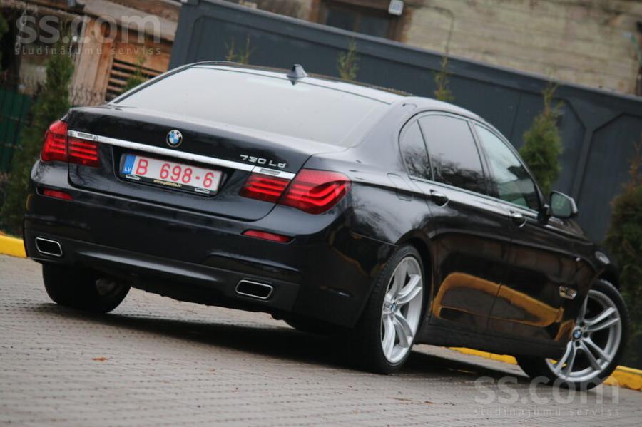 Blue BMW 730 2014 in Riga, with an engine capacity of 3.00 L and mileage of 0 thousand km for 13490 €, photo 4 on AUTOMOTO.COM.LV