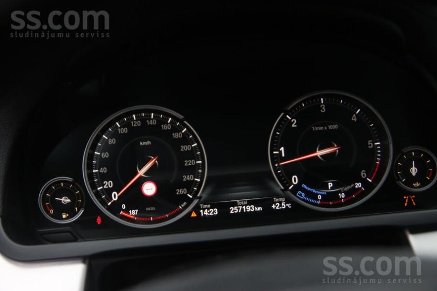 Blue BMW 730 2014 in Riga, with an engine capacity of 3.00 L and mileage of 0 thousand km for 13490 €, photo 24 on AUTOMOTO.COM.LV