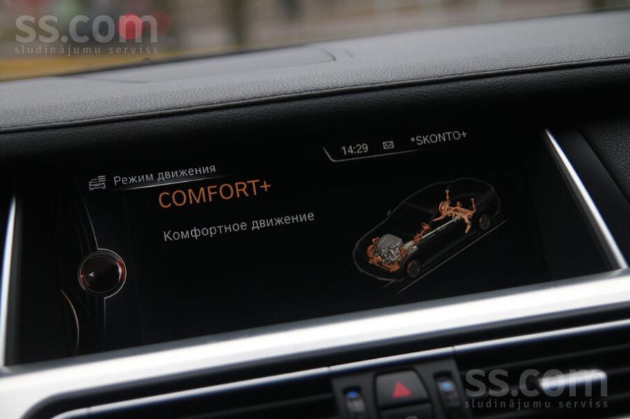 Blue BMW 730 2014 in Riga, with an engine capacity of 3.00 L and mileage of 0 thousand km for 13490 €, photo 28 on AUTOMOTO.COM.LV