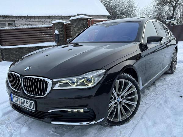 Brown BMW 730 2017 in Vilnius, with an engine capacity of 2.99 L and mileage of 200 thousand km for 23850 €, photo 1 on AUTOMOTO.COM.LV