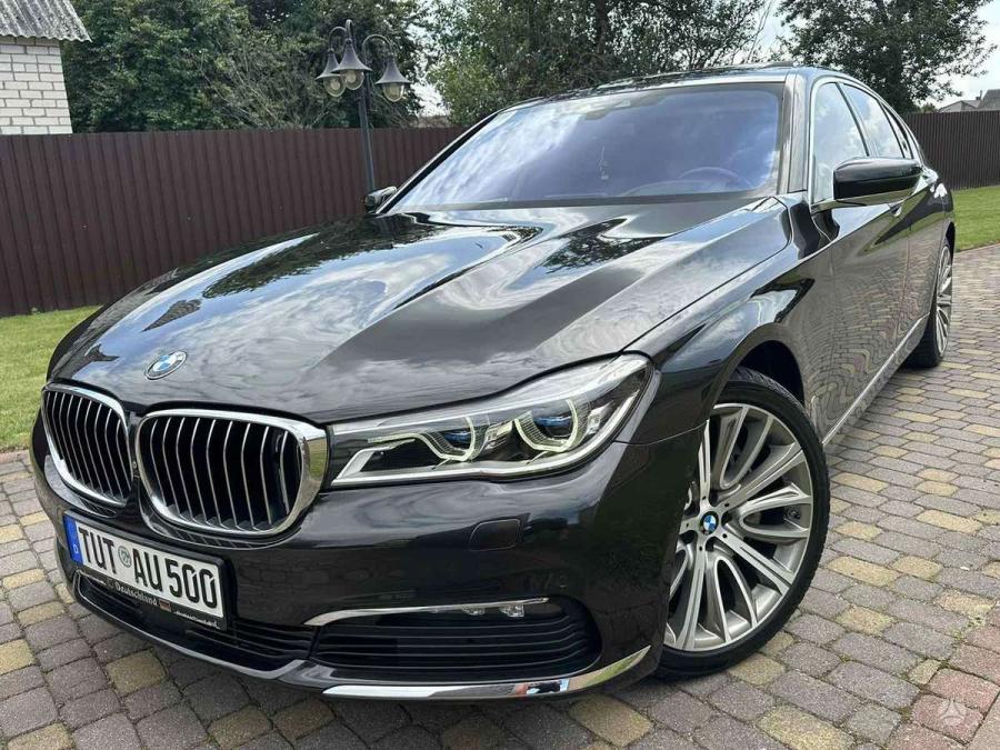 Brūns BMW 730 2017 Viļņa, ar dzinēja tilpumu 2.99 L un nobraukumu 199 tūkst. km par 22850 €, foto 1 vietnē AUTOMOTO.COM.LV