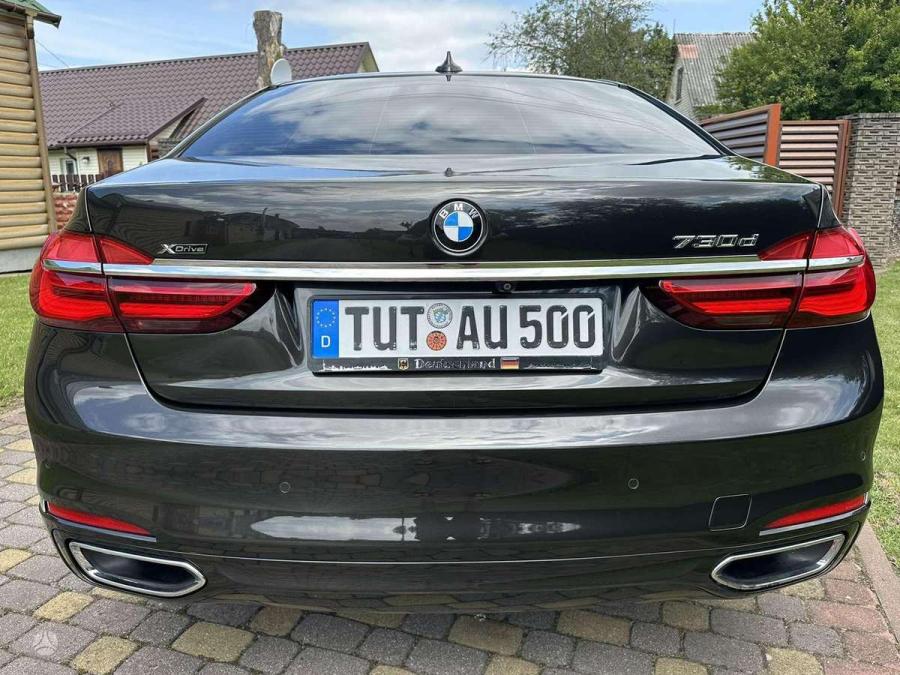 Brūns BMW 730 2017 Viļņa, ar dzinēja tilpumu 2.99 L un nobraukumu 199 tūkst. km par 22850 €, foto 18 vietnē AUTOMOTO.COM.LV