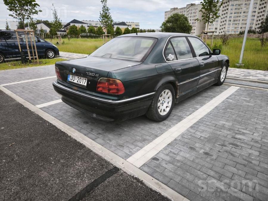 Zaļš BMW 730 2000 Jelgava, ar dzinēja tilpumu 3.00 L un nobraukumu 339 tūkst. km par 1000 €, foto 5 vietnē AUTOMOTO.COM.LV