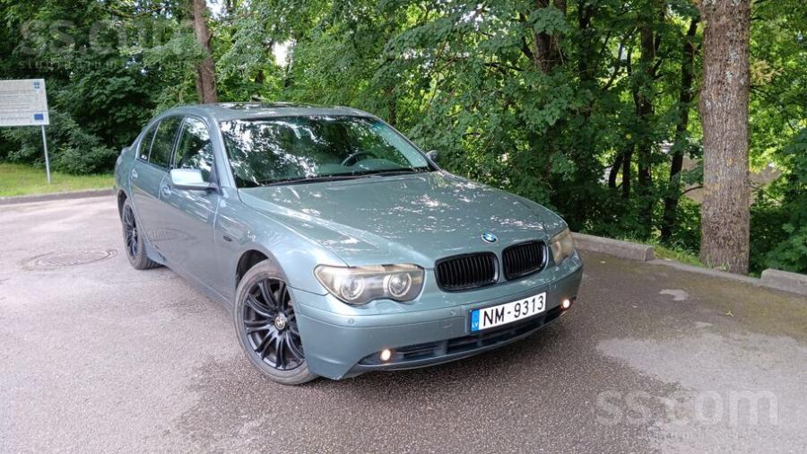 Green BMW 730 2002 in Jekabpils, with an engine capacity of 3.00 L and mileage of 517 thousand km for 1990 €, photo 1 on AUTOMOTO.COM.LV