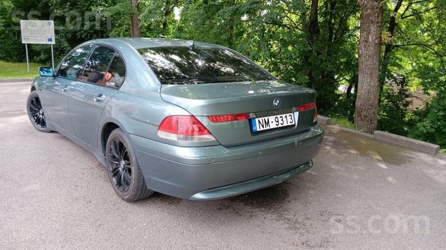 Green BMW 730 2002 in Jekabpils, with an engine capacity of 3.00 L and mileage of 517 thousand km for 1990 €, photo 5 on AUTOMOTO.COM.LV