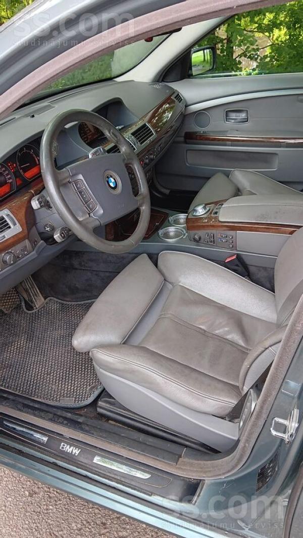 Green BMW 730 2002 in Jekabpils, with an engine capacity of 3.00 L and mileage of 517 thousand km for 1990 €, photo 7 on AUTOMOTO.COM.LV