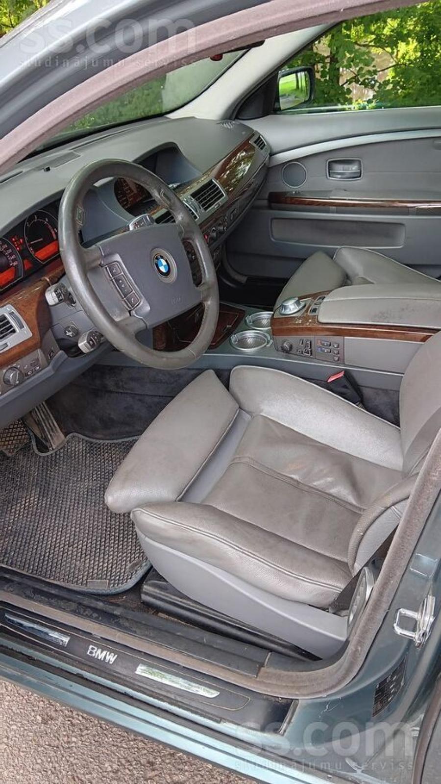 Green BMW 730 2002 in Jekabpils, with an engine capacity of 3.00 L and mileage of 517 thousand km for 1990 €, photo 8 on AUTOMOTO.COM.LV