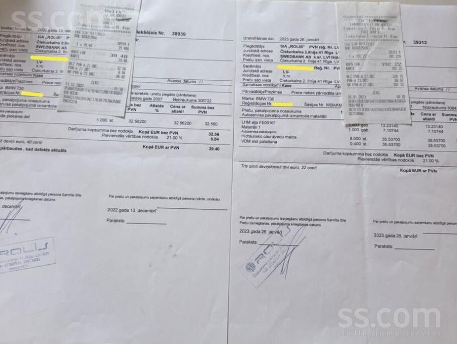 Zaļš BMW 730 2009 Rīga, ar dzinēja tilpumu 3.00 L un nobraukumu 360 tūkst. km par 9800 €, foto 31 vietnē AUTOMOTO.COM.LV