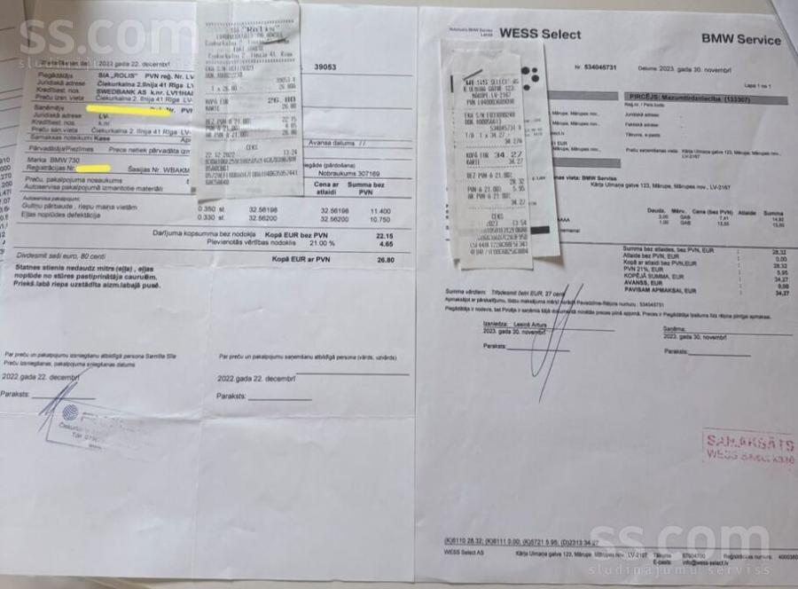 Zaļš BMW 730 2009 Rīga, ar dzinēja tilpumu 3.00 L un nobraukumu 360 tūkst. km par 9800 €, foto 33 vietnē AUTOMOTO.COM.LV