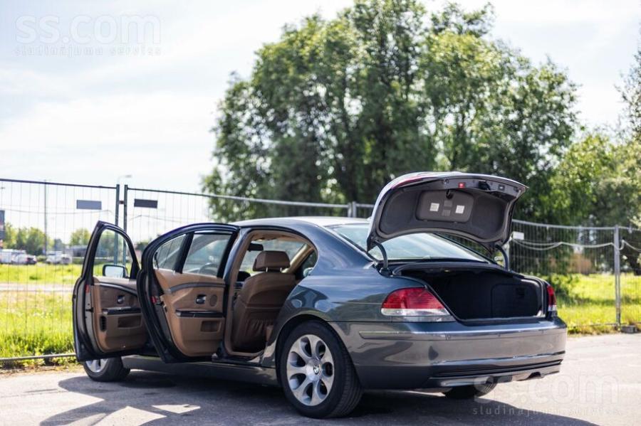 Grey BMW 730 2005 in Riga, with an engine capacity of 3.00 L and mileage of 359 thousand km for 5690 €, photo 9 on AUTOMOTO.COM.LV