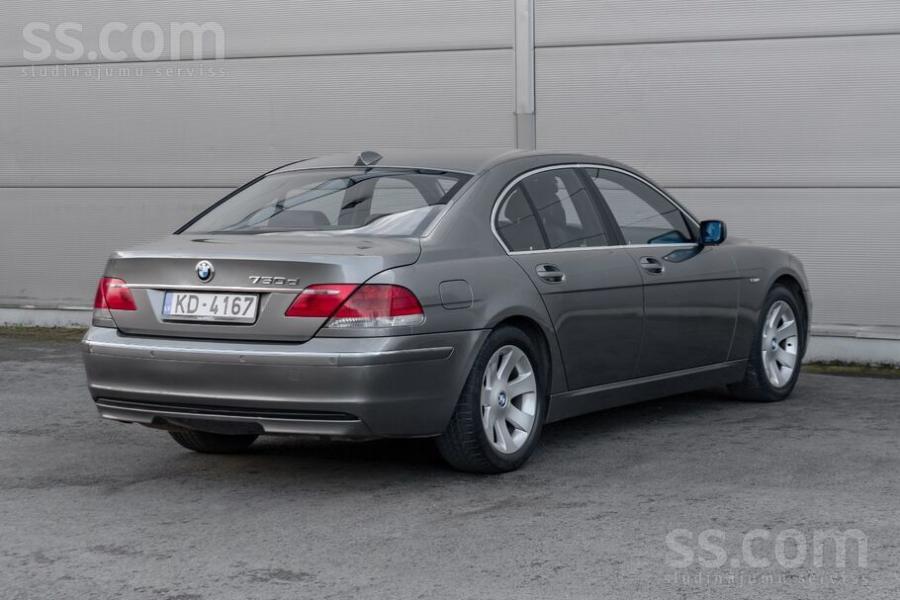 Grey BMW 730 2007 in Riga, with an engine capacity of 3.00 L and mileage of 0 thousand km for 6500 €, photo 4 on AUTOMOTO.COM.LV