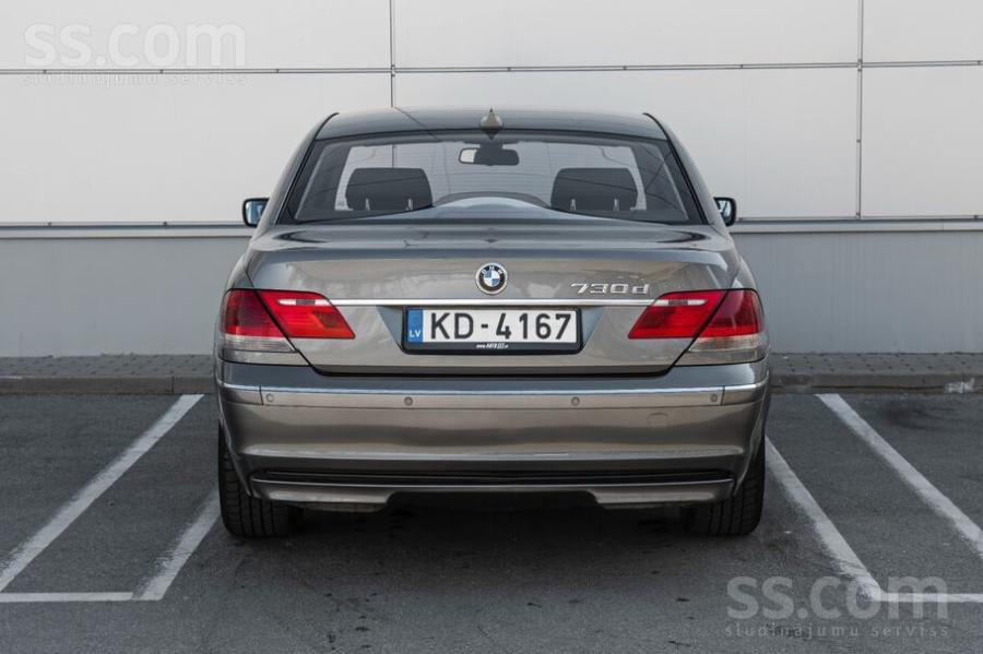 Grey BMW 730 2007 in Riga, with an engine capacity of 3.00 L and mileage of 352 thousand km for 5500 €, photo 6 on AUTOMOTO.COM.LV