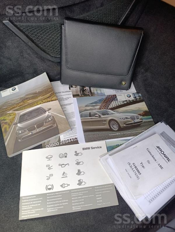 Grey BMW 730 2009 in Talsi, with an engine capacity of 3.00 L and mileage of 316 thousand km for 9500 €, photo 10 on AUTOMOTO.COM.LV