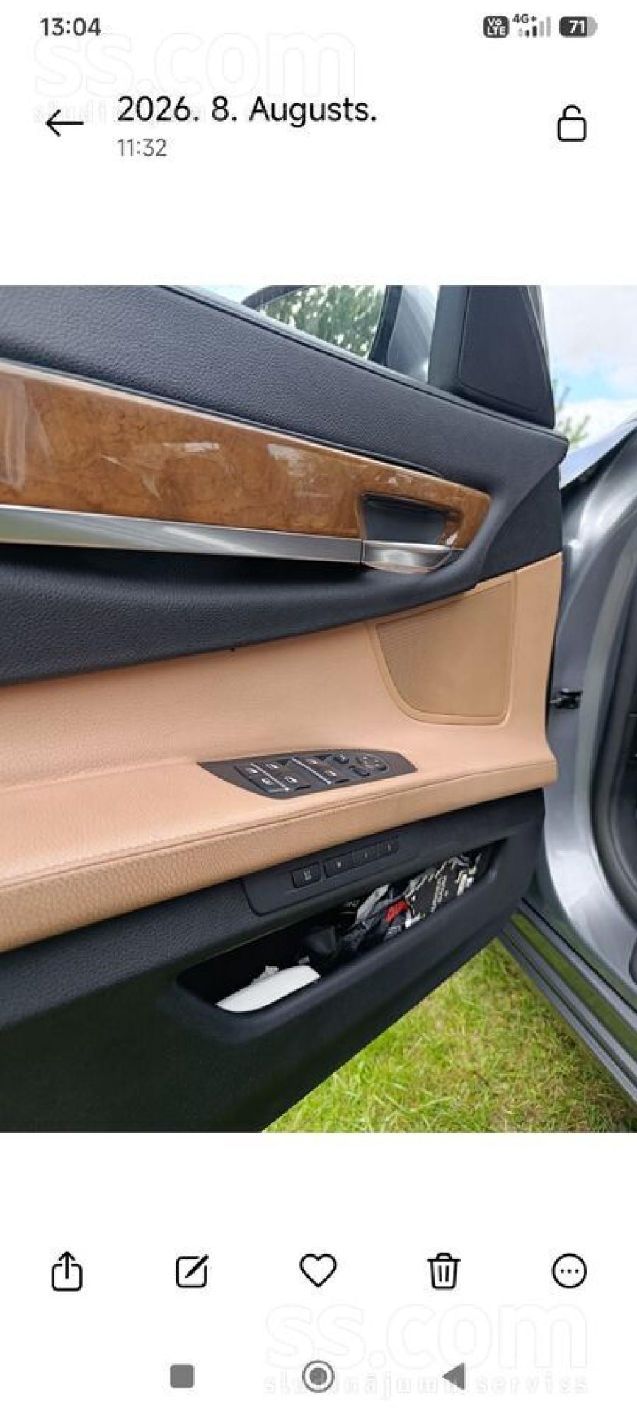 Pelēks BMW 730 2009 Talsi, ar dzinēja tilpumu 3.00 L un nobraukumu 316 tūkst. km par 9500 €, foto 16 vietnē AUTOMOTO.COM.LV