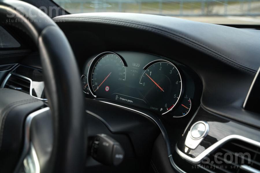 Pelēks BMW 730 2015 Rīga, ar dzinēja tilpumu 3.00 L un nobraukumu 210 tūkst. km par 25990 €, foto 26 vietnē AUTOMOTO.COM.LV