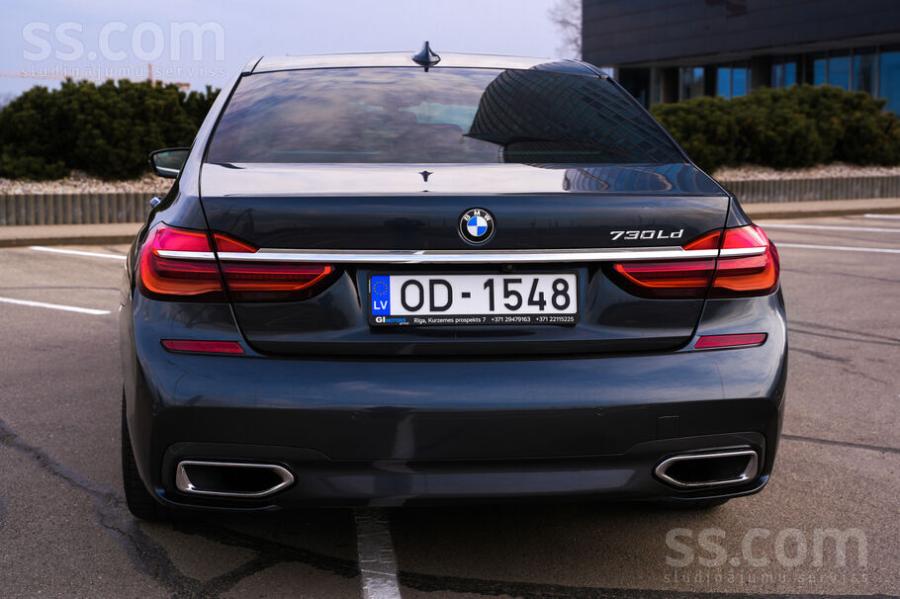 Pelēks BMW 730 2015 Rīga, ar dzinēja tilpumu 3.00 L un nobraukumu 210 tūkst. km par 25990 €, foto 29 vietnē AUTOMOTO.COM.LV