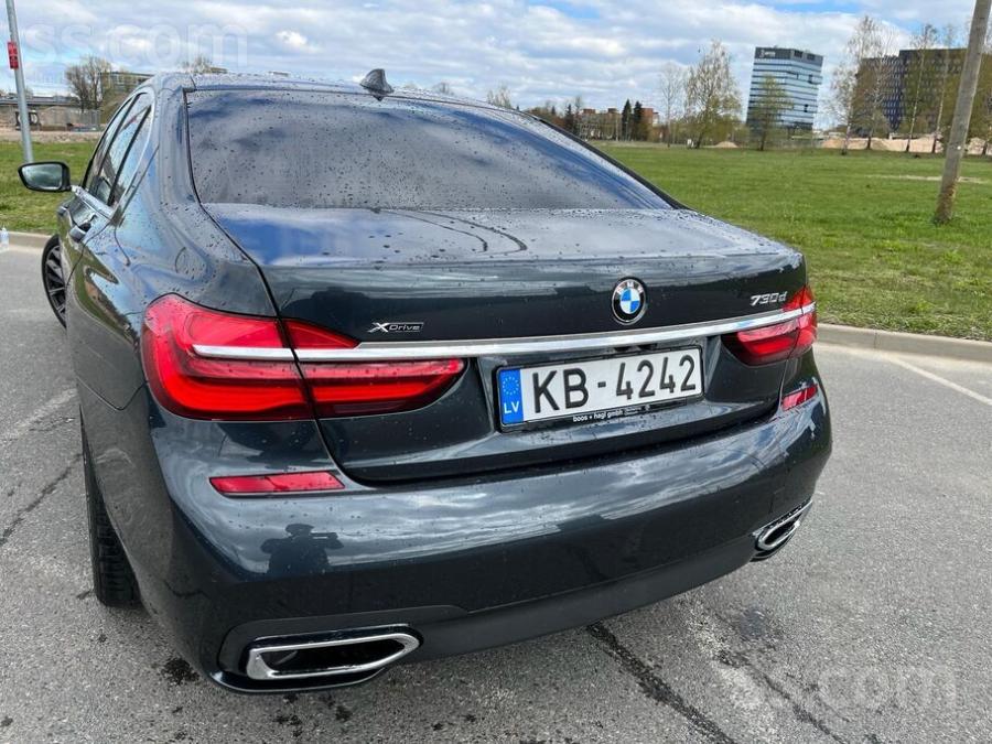 Pelēks BMW 730 2015 Rīga, ar dzinēja tilpumu 3.00 L un nobraukumu 114 tūkst. km par 31500 €, foto 4 vietnē AUTOMOTO.COM.LV