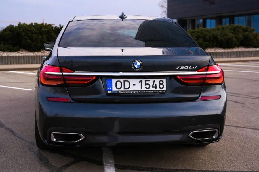 Pelēks BMW 730 2015 Rīga, ar dzinēja tilpumu 3.00 L un nobraukumu 208 tūkst. km par 25590 €, foto 6 vietnē AUTOMOTO.COM.LV