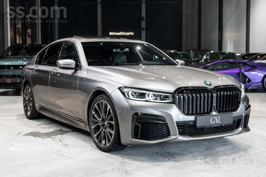Grey BMW 730 2021 in Riga, with an engine capacity of 3.00 L and mileage of 63 thousand km for 55000 €, photo 4 on AUTOMOTO.COM.LV