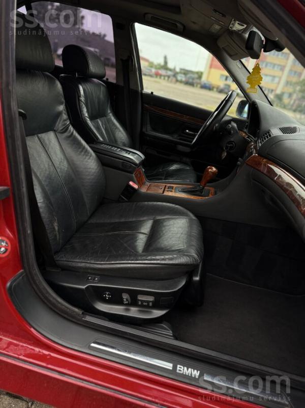 Red BMW 730 1999 in Liepaja, with an engine capacity of 3.00 L and mileage of 0 thousand km for 8250 €, photo 8 on AUTOMOTO.COM.LV