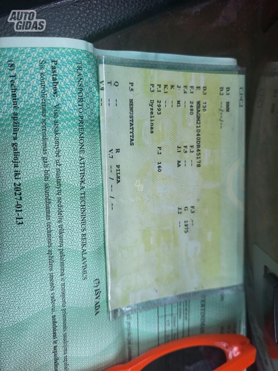 БМВ 730 2003 в Клайпеда, объемом двигателя 3.00 л и пробегом 472 тыс. км за 2500 €, фото 15 на AUTOMOTO.COM.LV