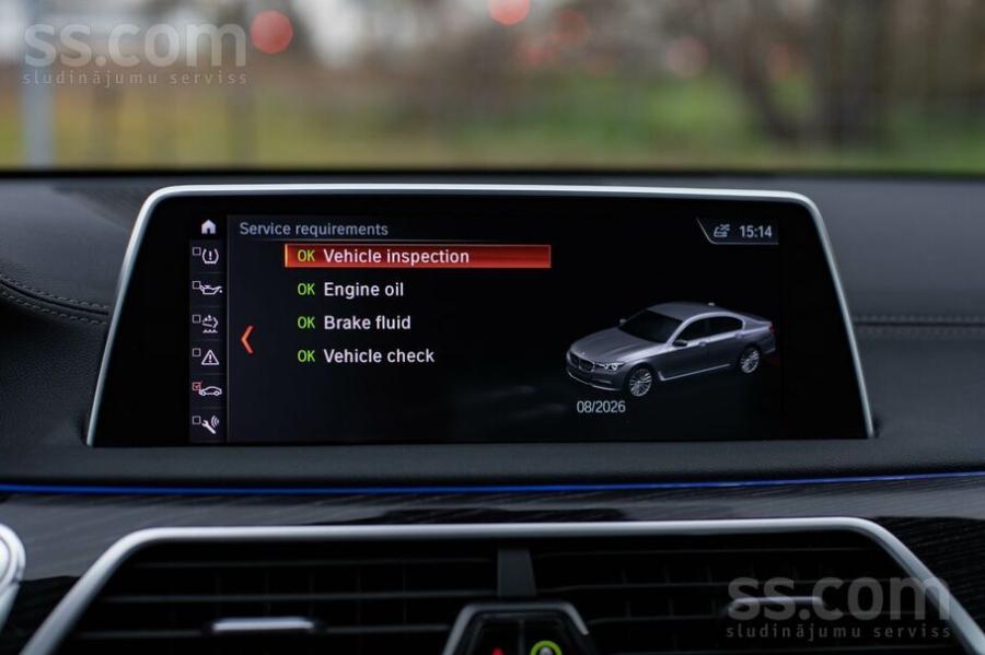 BMW 730 2016 in Riga, with an engine capacity of 3.00 L and mileage of 224 thousand km for 29990 €, photo 27 on AUTOMOTO.COM.LV