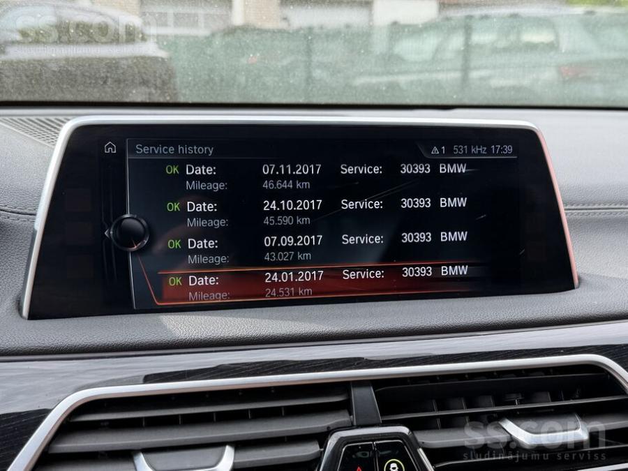 Белый БМВ 730 2015 в Рига, объемом двигателя 3.00 л и пробегом 204 тыс. км за 25990 €, фото 22 на AUTOMOTO.COM.LV