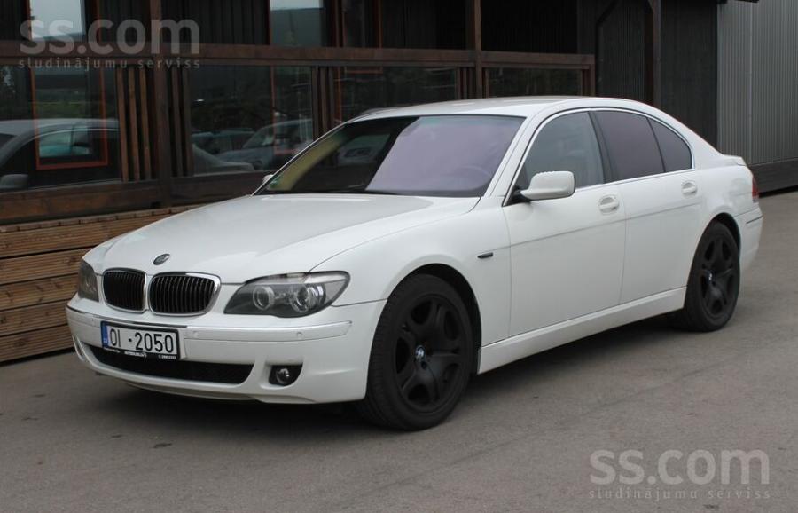 White BMW 730 2006 in Riga, with an engine capacity of 3.00 L and mileage of 0 thousand km for 4499 €, photo 6 on AUTOMOTO.COM.LV