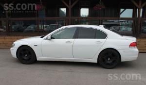 White BMW 730 2006 in Riga, with an engine capacity of 3.00 L and mileage of 0 thousand km for 4499 €, photo 7 on AUTOMOTO.COM.LV