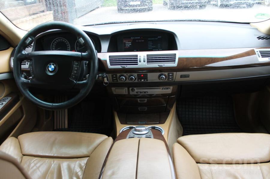 White BMW 730 2006 in Riga, with an engine capacity of 3.00 L and mileage of 0 thousand km for 4499 €, photo 12 on AUTOMOTO.COM.LV