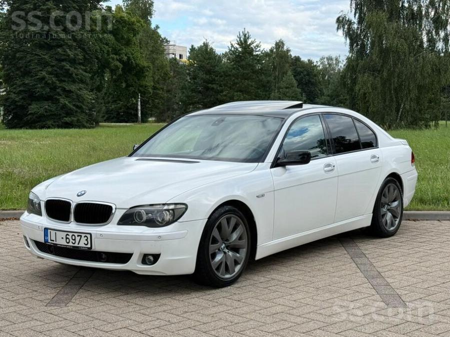 White BMW 730 2006 in Riga, with an engine capacity of 3.00 L and mileage of 329 thousand km for 4990 €, photo 4 on AUTOMOTO.COM.LV