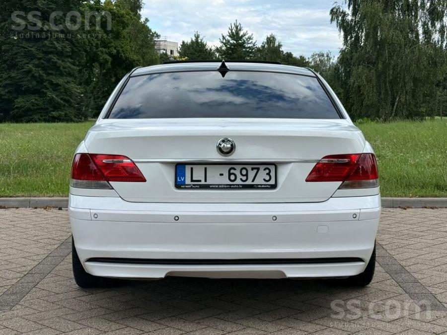 White BMW 730 2006 in Riga, with an engine capacity of 3.00 L and mileage of 329 thousand km for 4990 €, photo 10 on AUTOMOTO.COM.LV