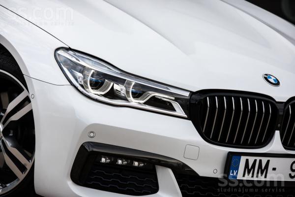 White BMW 730 2016 in Jelgava, with an engine capacity of 3.00 L and mileage of 0 thousand km for 33600 €, photo 3 on AUTOMOTO.COM.LV