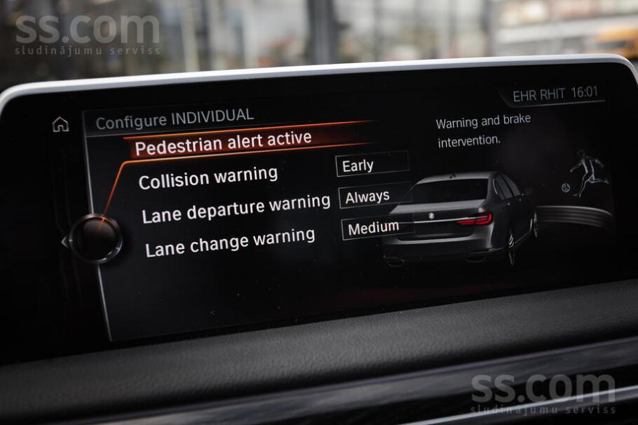 Balts BMW 730 2016 Jelgava, ar dzinēja tilpumu 3.00 L un nobraukumu 0 tūkst. km par 33600 €, foto 31 vietnē AUTOMOTO.COM.LV