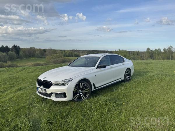 White BMW 730 2017 in Rezekne, with an engine capacity of 3.00 L and mileage of 215 thousand km for 28900 €, photo 2 on AUTOMOTO.COM.LV