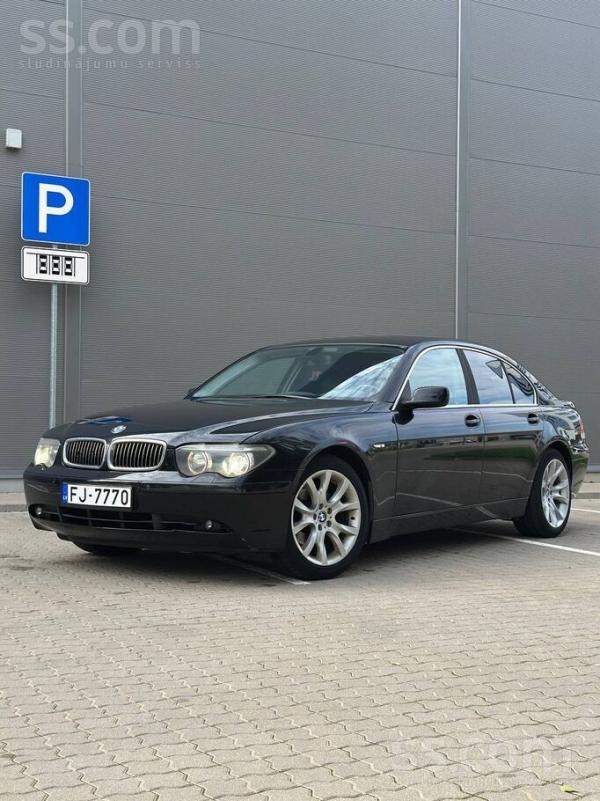 Black BMW 735 2002 in Riga, with an engine capacity of 3.60 L and mileage of 174 thousand km for 3800 €, photo 1 on AUTOMOTO.COM.LV