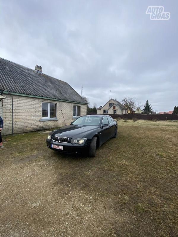Black BMW 735 2003 in Mazeikiai, with an engine capacity of 3.60 L and mileage of 340 thousand km for 1700 €, photo 5 on AUTOMOTO.COM.LV