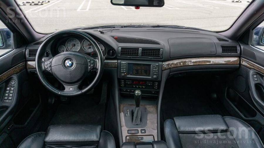 Blue BMW 735 2000 in Riga, with an engine capacity of 3.50 L and mileage of 147 thousand km for 13590 €, photo 13 on AUTOMOTO.COM.LV