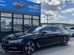 Black BMW 740 2017 in Vilnius, with an engine capacity of 3.00 L and mileage of 188 thousand km for 20750 €, photo 3 on AUTOMOTO.COM.LV