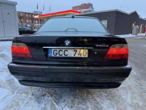 Black BMW 740 2000 in Kaunas, with an engine capacity of 3.90 L and mileage of 450 thousand km for 6500 €, photo 11 on AUTOMOTO.COM.LV