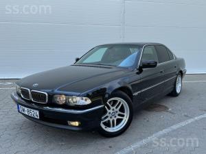 Black BMW 740 2000 in Riga, with an engine capacity of 4.00 L and mileage of 0 thousand km for 12000 €, photo  on AUTOMOTO.COM.LV