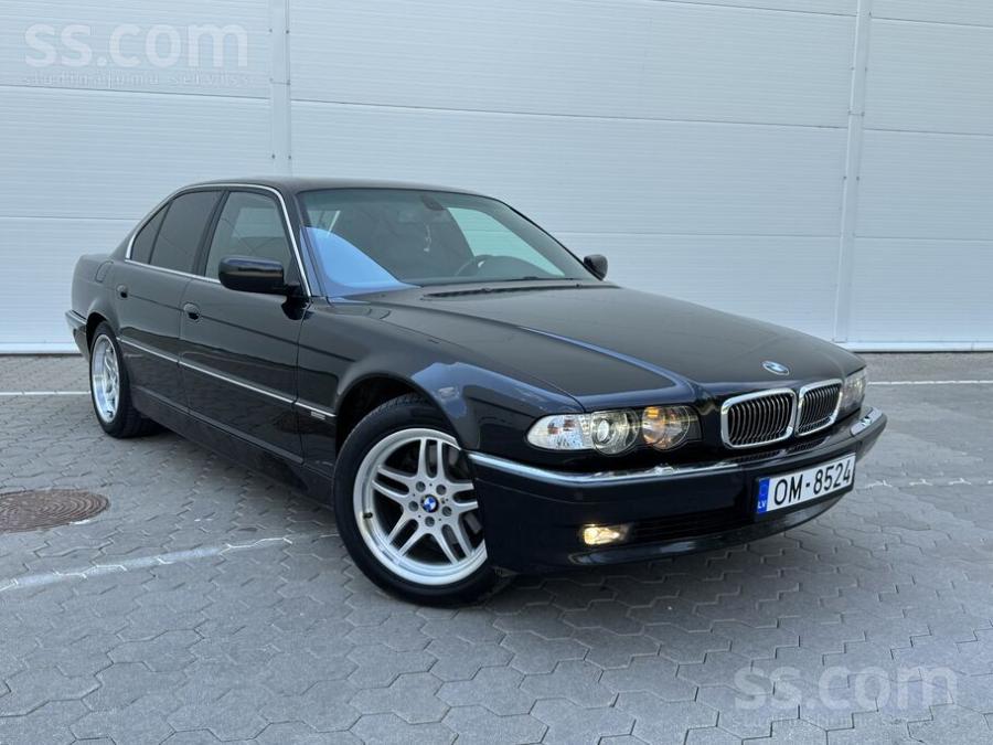 Black BMW 740 2000 in Riga, with an engine capacity of 4.00 L and mileage of 0 thousand km for 12000 €, photo 5 on AUTOMOTO.COM.LV
