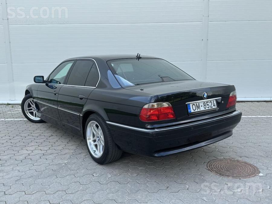 Black BMW 740 2000 in Riga, with an engine capacity of 4.00 L and mileage of 0 thousand km for 12000 €, photo 10 on AUTOMOTO.COM.LV