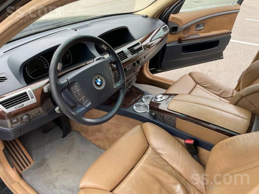 Black BMW 740 2002 in Bauska, with an engine capacity of 4.00 L and mileage of 400 thousand km for 3950 €, photo 9 on AUTOMOTO.COM.LV