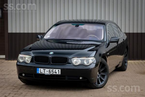 Black BMW 740 2003 in Talsi, with an engine capacity of 4.00 L and mileage of 0 thousand km for 3650 €, photo 3 on AUTOMOTO.COM.LV